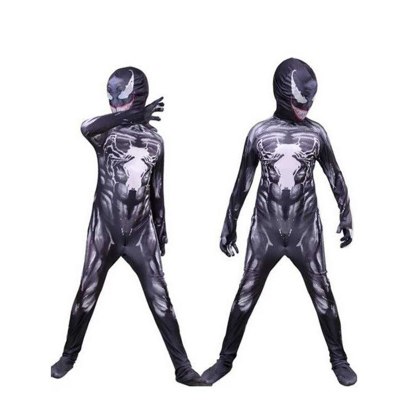 4 New 3 Venom Costume Cosplay Erhero Spiderman Costumes Cuit Jumpsuit ...
