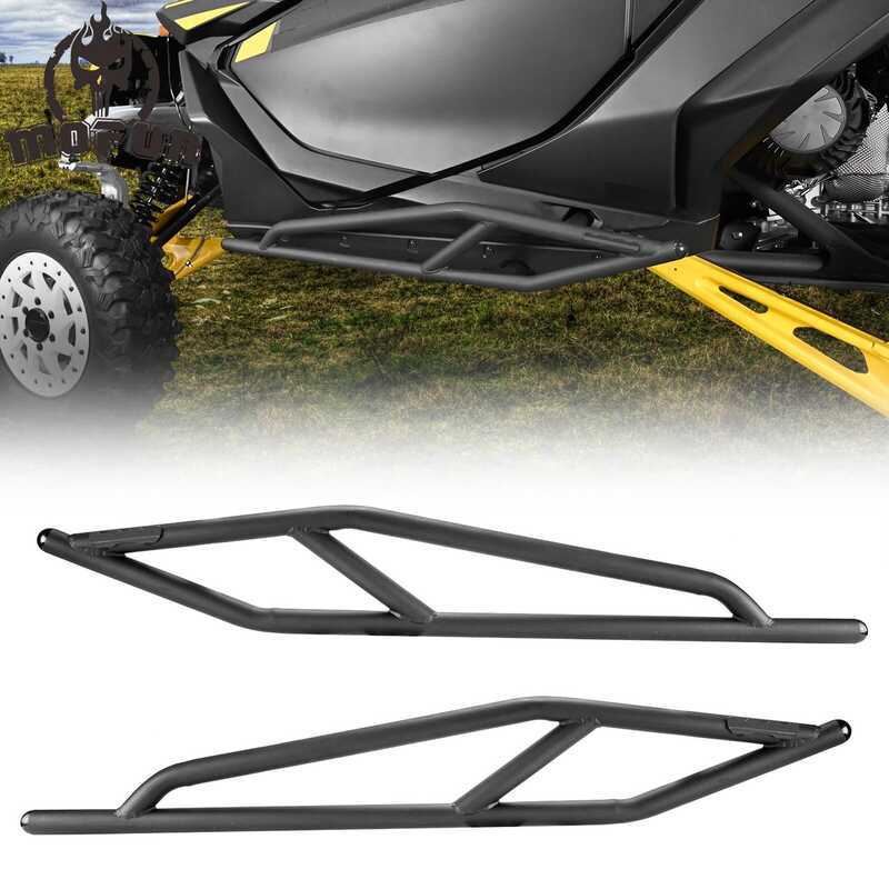 A UTV Rock Sliders / Tree Kickers Side Steps Bumper Protector Can Am ...
