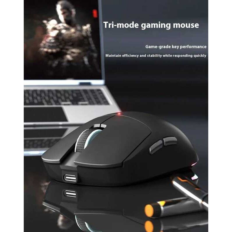 Wireless Bluetooth Mouse Three-mode 2.4G 6-speed DPI with RGB Backlight ...