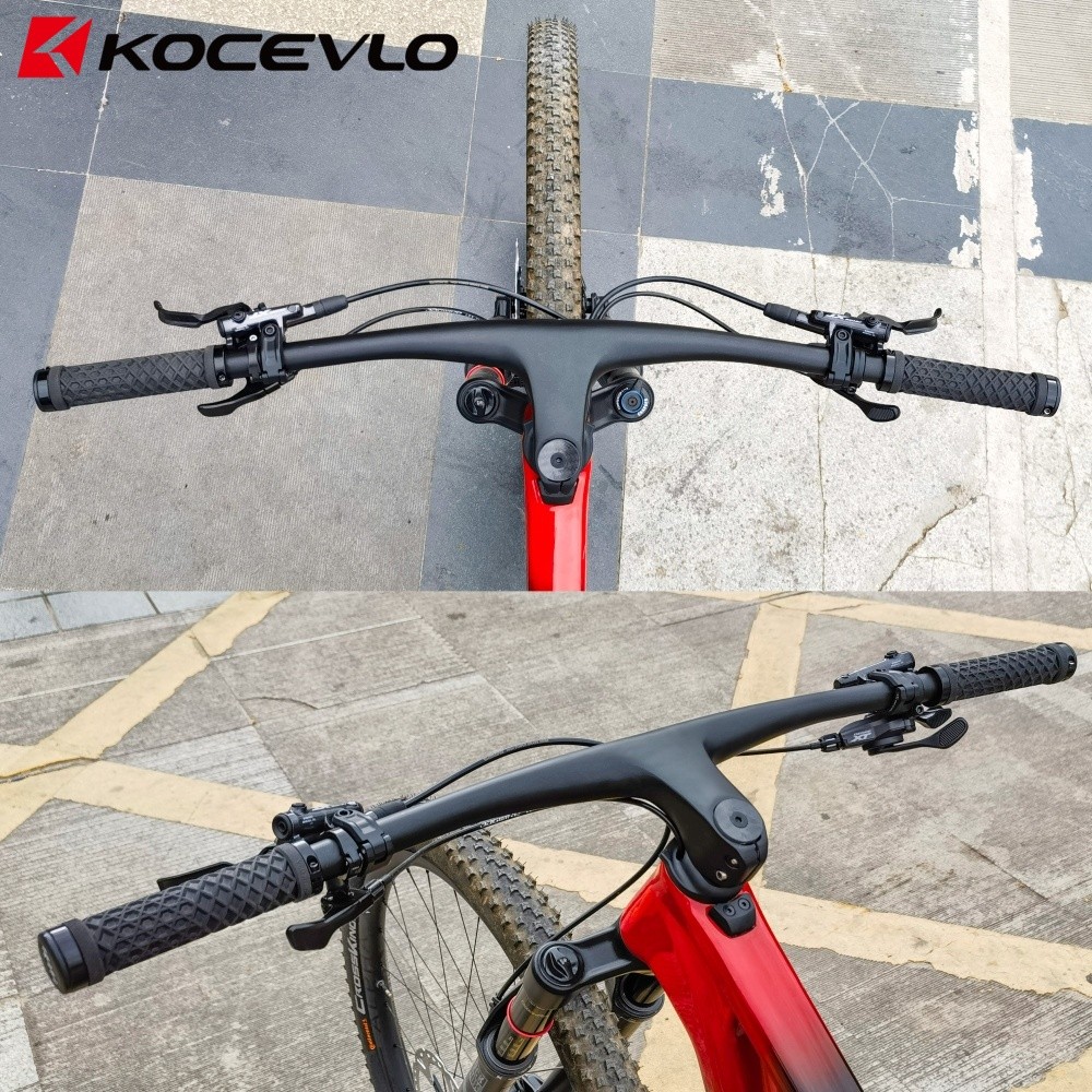 KOCEVLO Carbon Firber Bicycle Handlebar Mtb Integrated Handlebar With ...