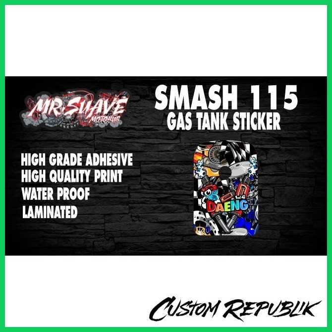 ♈ Smash 115 Gas Tank Sticker (Daeng) | Shopee Philippines