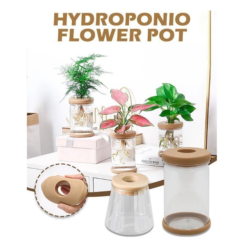 Transparent Nordic Minimalist Hydroponic Pot Plastic Plant Vase ...