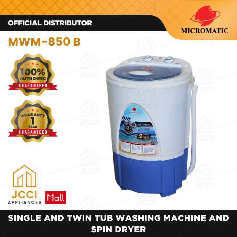Micromatic Washing Machine Single Tub 8.0Kg.Heavy Duty Motor And Body ...