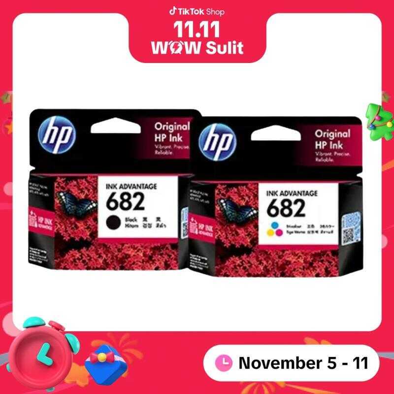 682 Black & Tricolor Original Ink Advantage Cartridge| For HP IA 2335 ...