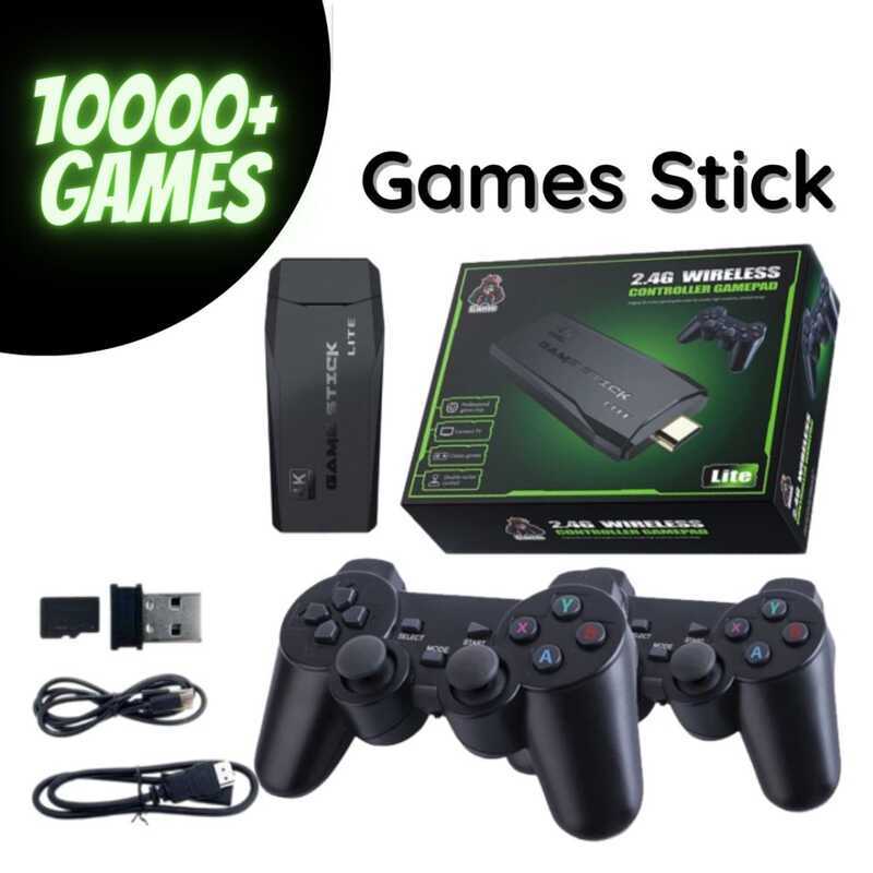 4K HD Stick PS1 GBA Video 2.4G Double Controller Joystick Classic Retro ...