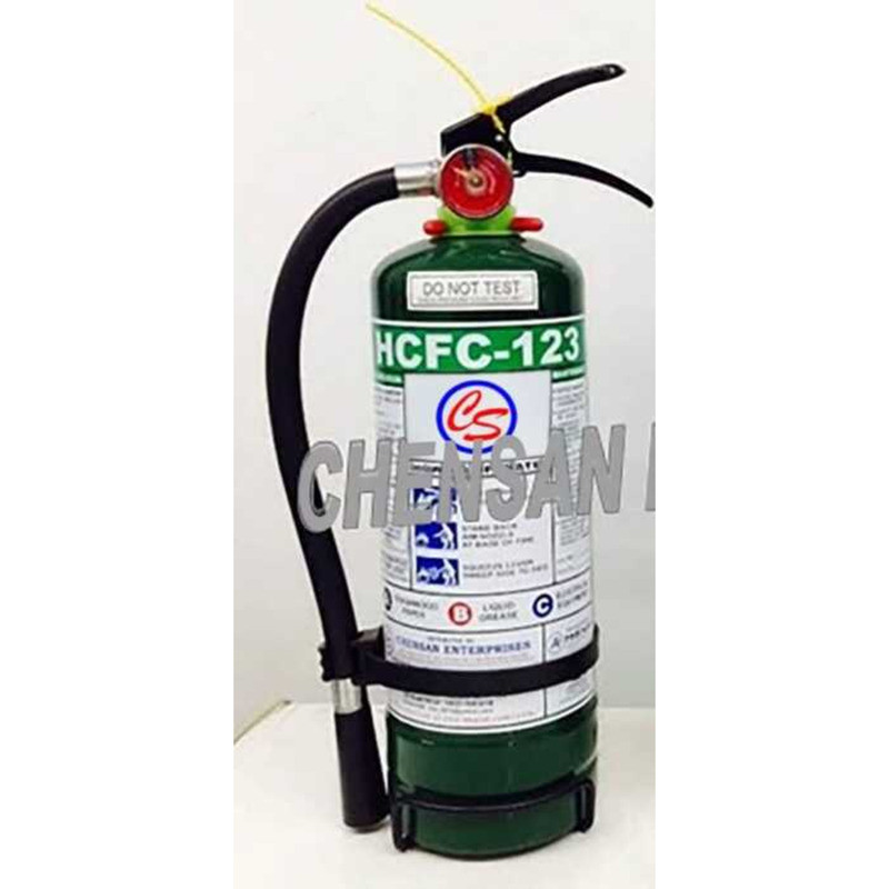 Cyclone Fire Extinguisher 5Lbs Hcfc-123 Clean Agent Chemical Green 4C0 ...