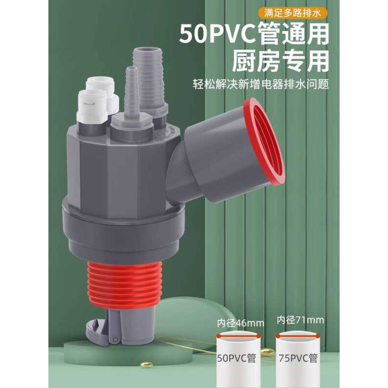 Sink Dishwasher Three-Wa Connector Water Purifier Pre-Filter Kitchen ...