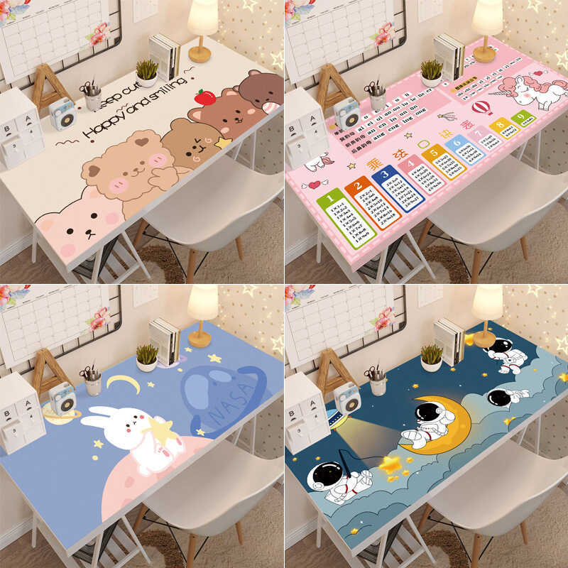 Leather Desk Mat Tablecloth Writing Desk Student Children Computer ...