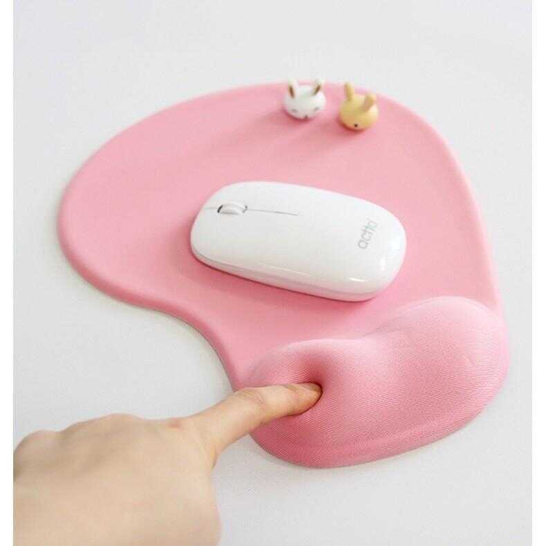 Computer Supplies Pink Comfort Mouse Pad Wrist Support Game Mat Gel ...