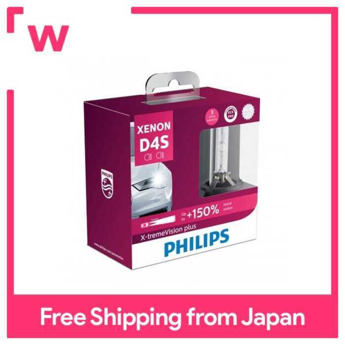 PHILIPS (Phillips) Headlight HID Bulb D4s 4800K 42V 35W Extreme Vision ...