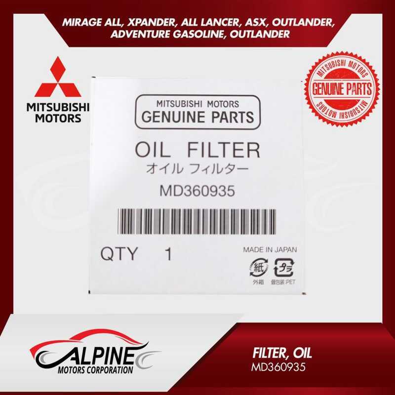 Mitsubishi Genuine Parts: OIL FILTER FOR Mirage, Xpander, ALL Lancer ...