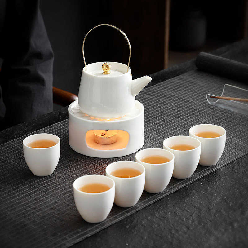 Surrounding Stove Tea Ceramic Teapot Kung Fu Tea Warmer Single Pot Tea ...