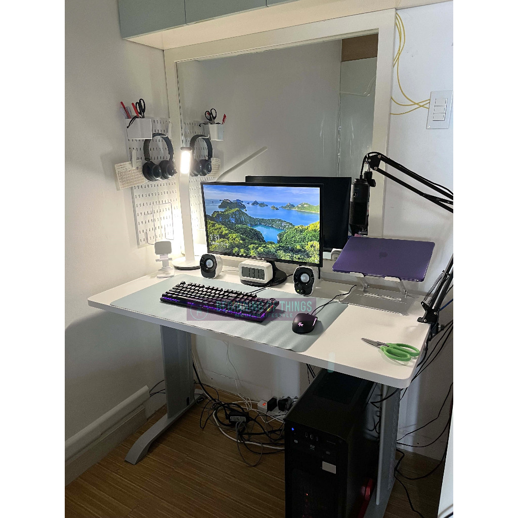 JENNER Rectangular Work Computer Study Dining Table 60 x 120 cm with ...