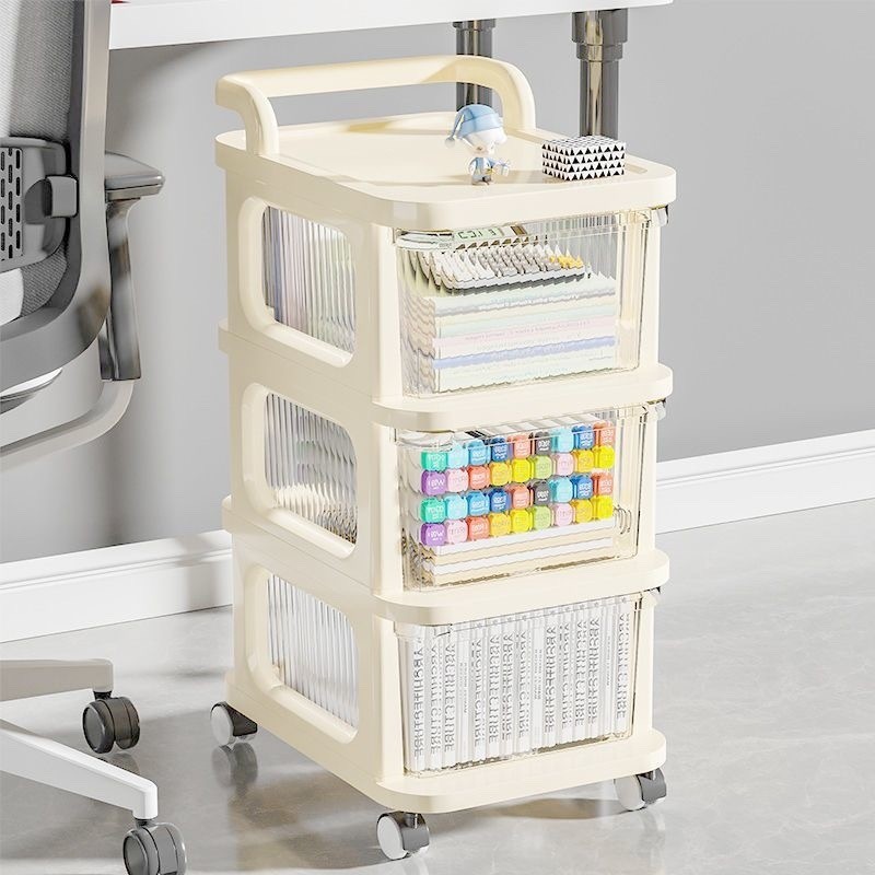Sunlife Multi-layers Storage Trolley Stationery Books Document Bond ...