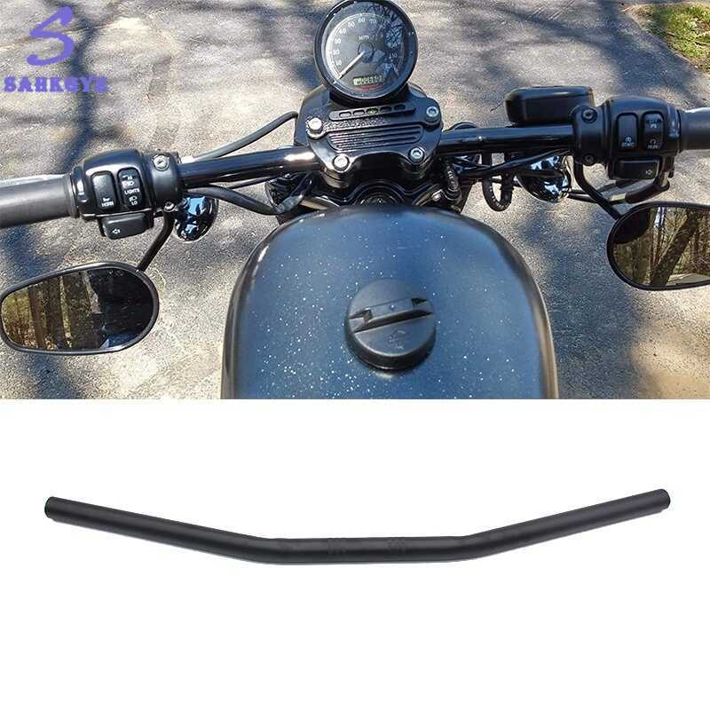 Inch 1 Handlebar 25Mm Black Drag Straight Bar Cafe Racer For Chopper ...