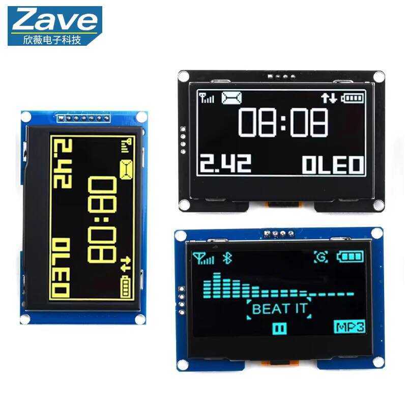 2.42 2.42" Inch OLED Display 128X64 LCD HD Screen Module Ssd1309 7 Pin ...