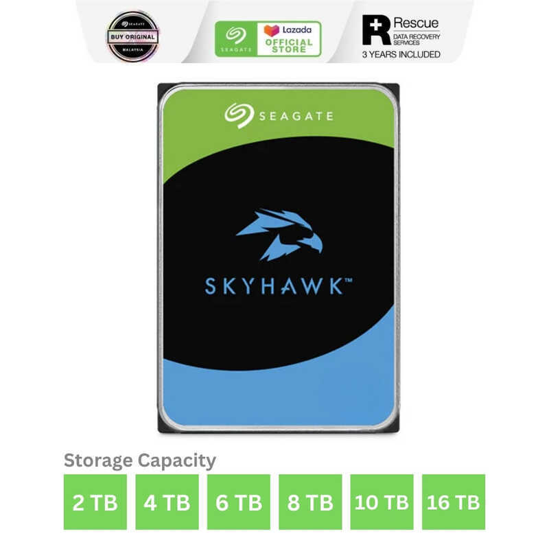 Seagate Skyhawk 5400Rpm Hard Disk Drive | Capacity: 2Tb, 4Tb, 6Tb, 8Tb ...