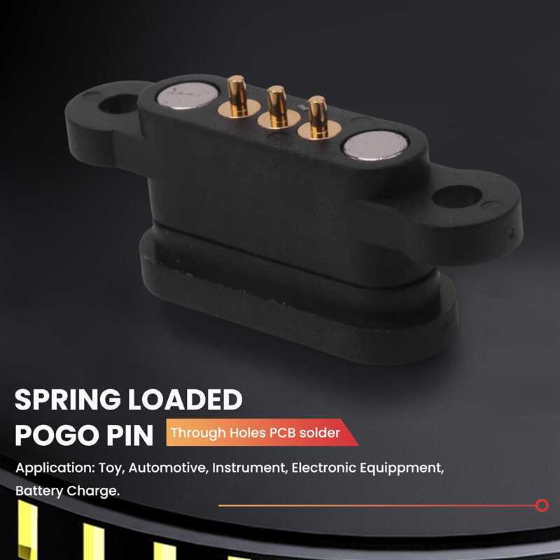 5 Pairs Spring Loaded Magnetic Pogo Pin Connector 3 Positions Magnets ...