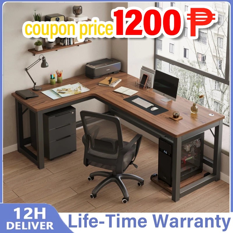 Table L-shape Computer Desk Corner Study Table/Office Table Home Modern ...