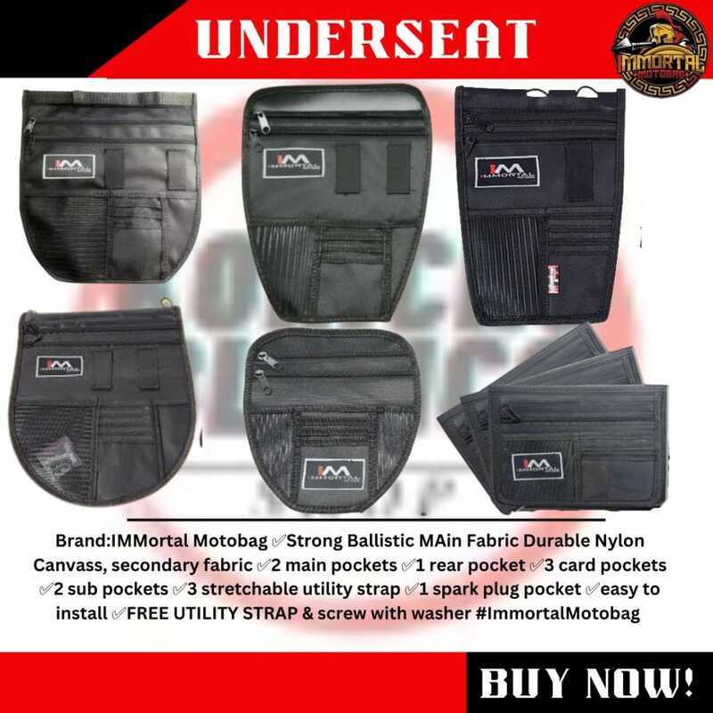 Motobag Underseat Organizer With Immortal Sticker Glossy Random Design ...