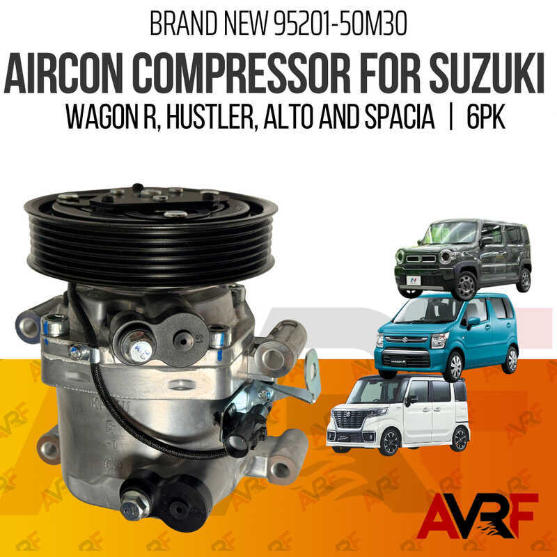 Brand New Aircon Compressor For Suzuki Hustler, Alto, Wagon R, Spacia ...