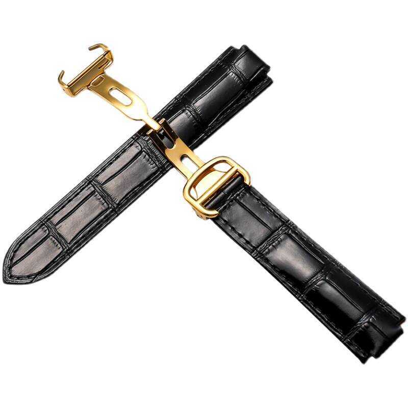 Substitute Cartier Cowhide Blue Genuine Leather Strap Bump Cartier ...