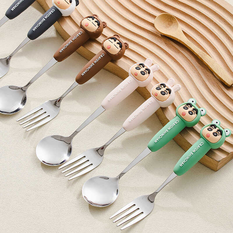 Genuine Crayon Shin-Chan Stainless Steel Spoon Household Children's ...