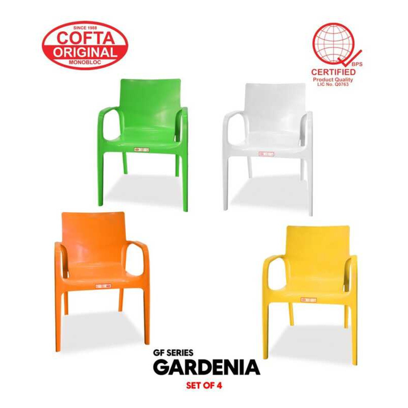 Cofta Gardenia Monobloc Chair set of 4 28d 8c5 | Shopee Philippines