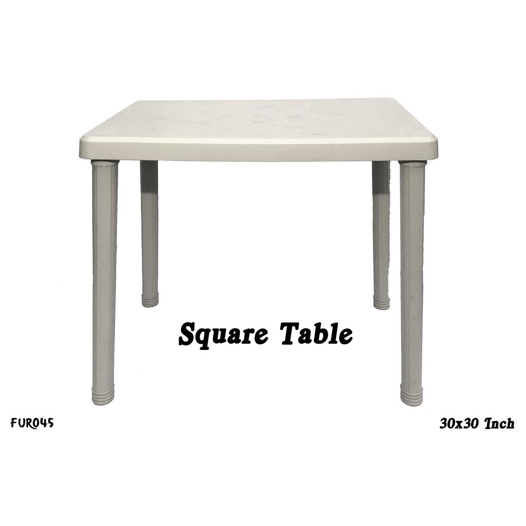 Monobloc Square Plastic Table 30x30 inches | Shopee Philippines