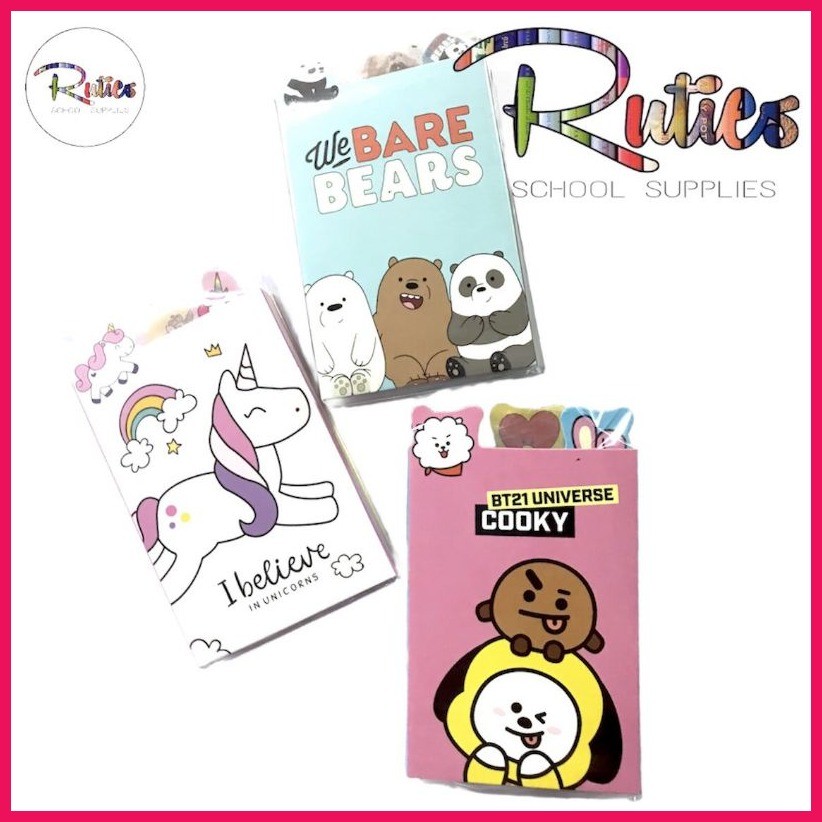 BTS BT21 AND OTHER CHARACTER DESIGNS 6-IN-1 DESIGN STICKY NOTES ...