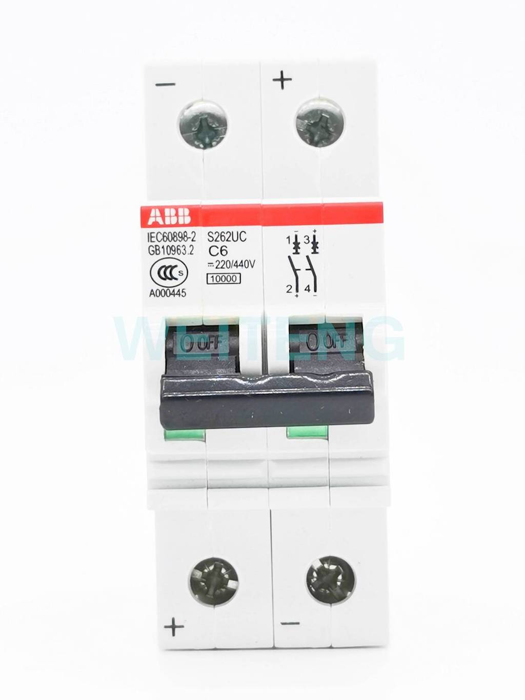 ABB S262UC-C6 Air Switch AC/DC Type 220/440V Miniature Circuit Breaker ...