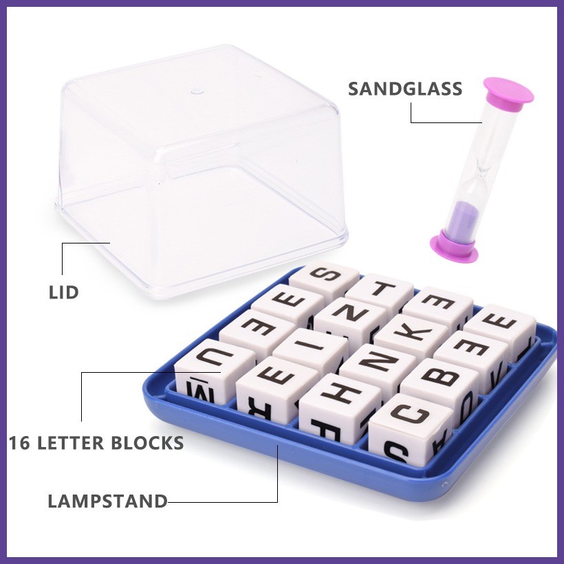 ♣ JTO Word Game Classic Boggle Word Factory Word Game | Shopee Philippines