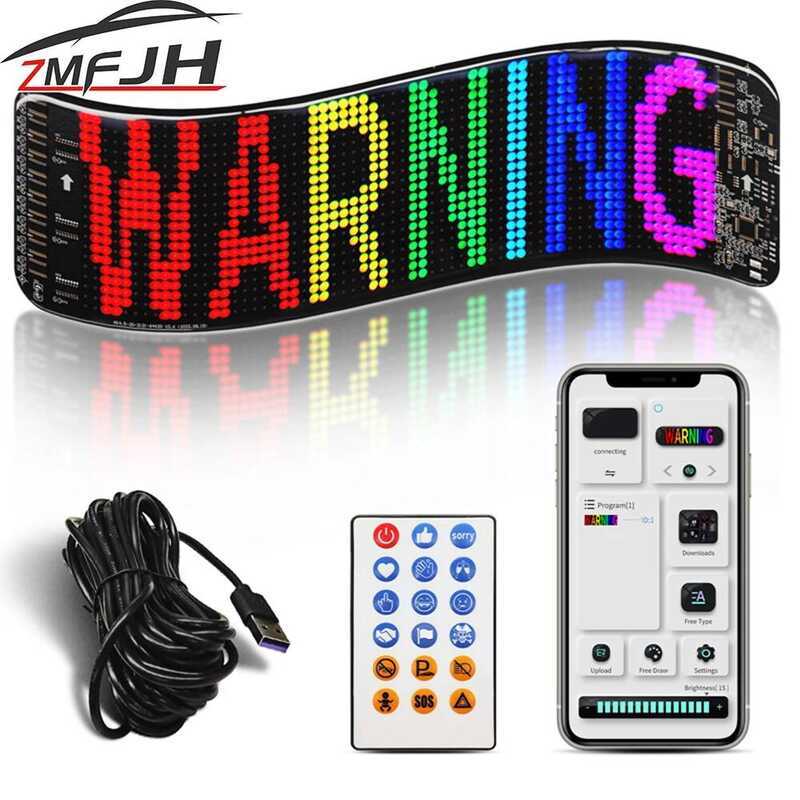 A LED Windshield Matrix Pixel Panel RGB Pattern Graffiti Scrolling Text ...