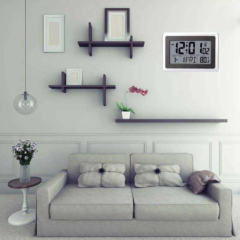 Normal deliveryAtomic Digital Wall Clock, Large Lcd Display, Battery ...