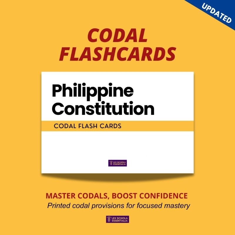 Philippine Constitution (Codal Flashcards) | Shopee Philippines