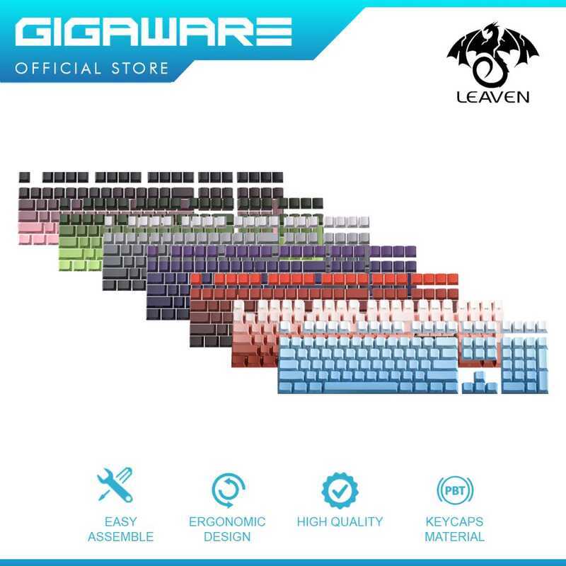 Leaven 134 Keys Gradient Side Carving PBT Two Color Injection Molding ...