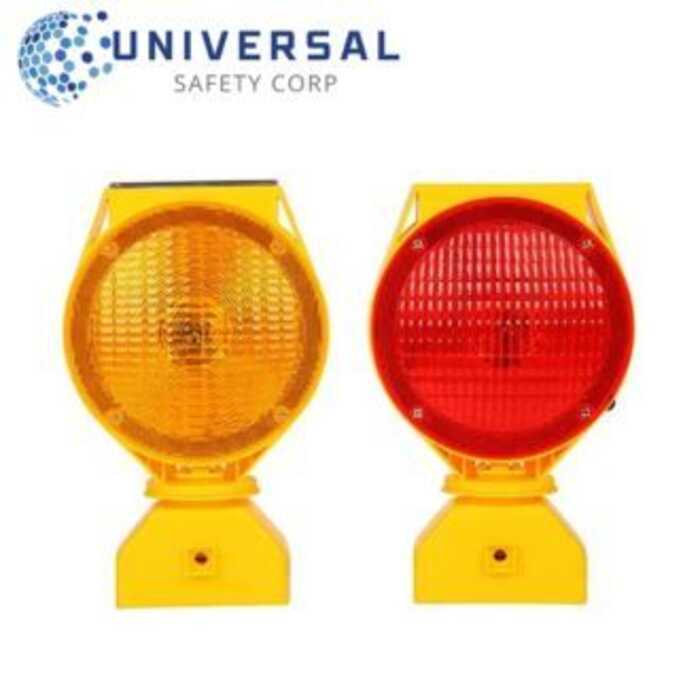 Traffic Barricade Road Safety Solar Blinker Light Hazard Lamp With ...