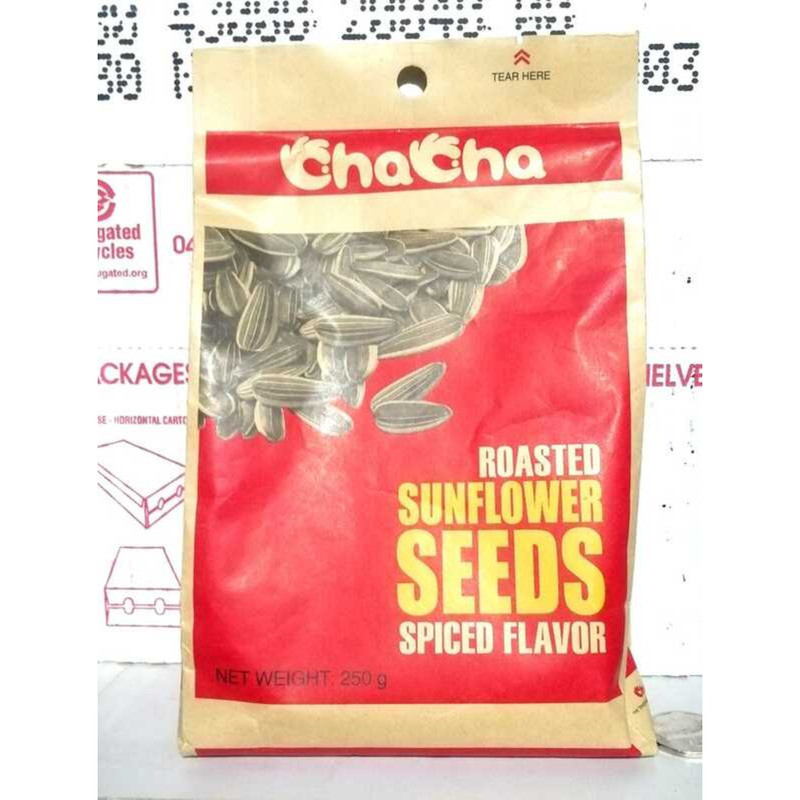 Chacha Roasted Sunflower Seeds Spiced Flavor 250G De4 | Shopee Philippines