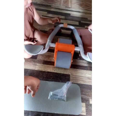Portable Plank Trainer Ab Roller Wheel Core Trainer with Timer LCD ...