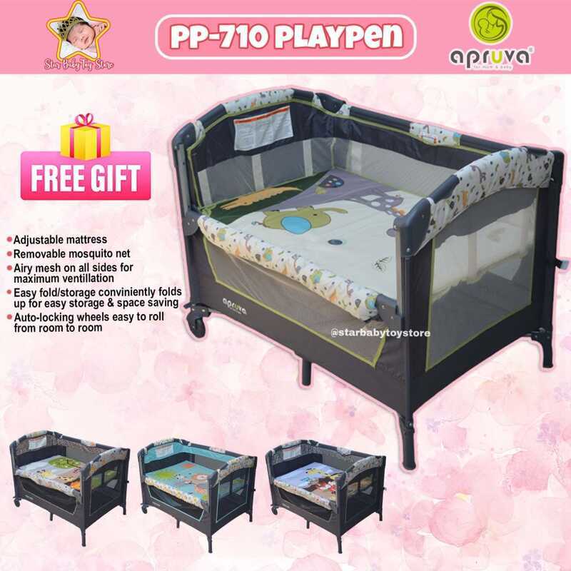 Star Baby Apruva Crib For Play Pen Pp-710 Pack And Co-Sleeper W ...