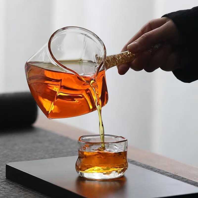 High Borosilicate Glass Fair Cup Tea Sea Hexagonal Kung Fu Tea Sharing ...