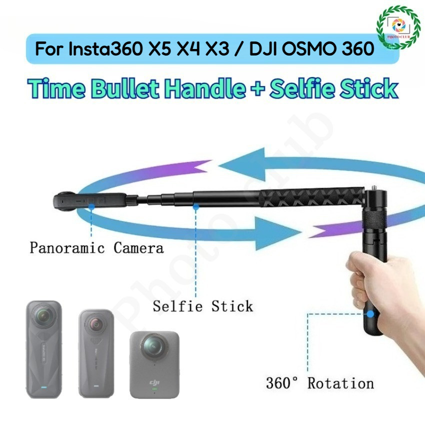 Invisible Selfie Stick for Insta360 X5 / For Insta360 X4 X3 Time Bundle ...