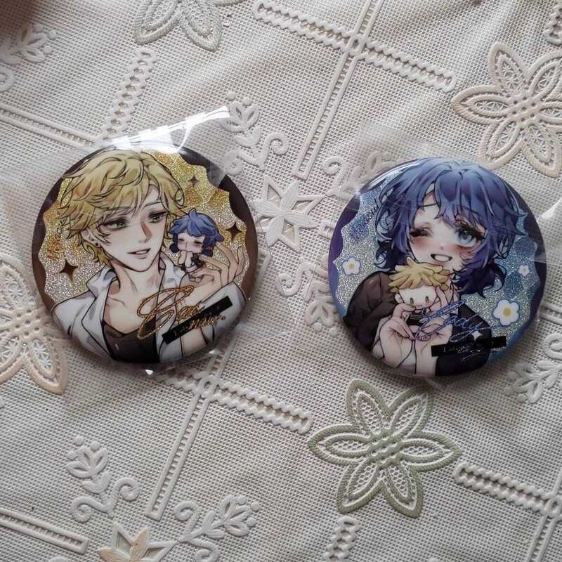 Ladybug Reddy Marina Aijun Series Millet Barji Fan Badge Shimmer Brooch ...