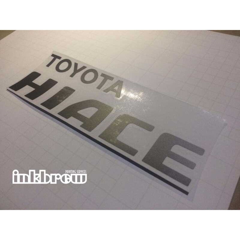 5 Toyota Hiace Tailgate Sticker For H200 Commuter 9Db56f | Shopee ...