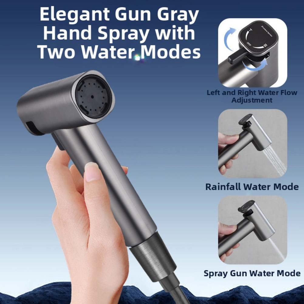 Gun Shower Bidet Sprayer Set Toilet Cleaning Handheld Stainless Steel ...