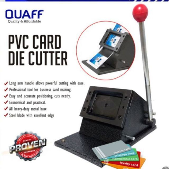 QUAFF PVC Card Die Cutter Id Size | Shopee Philippines