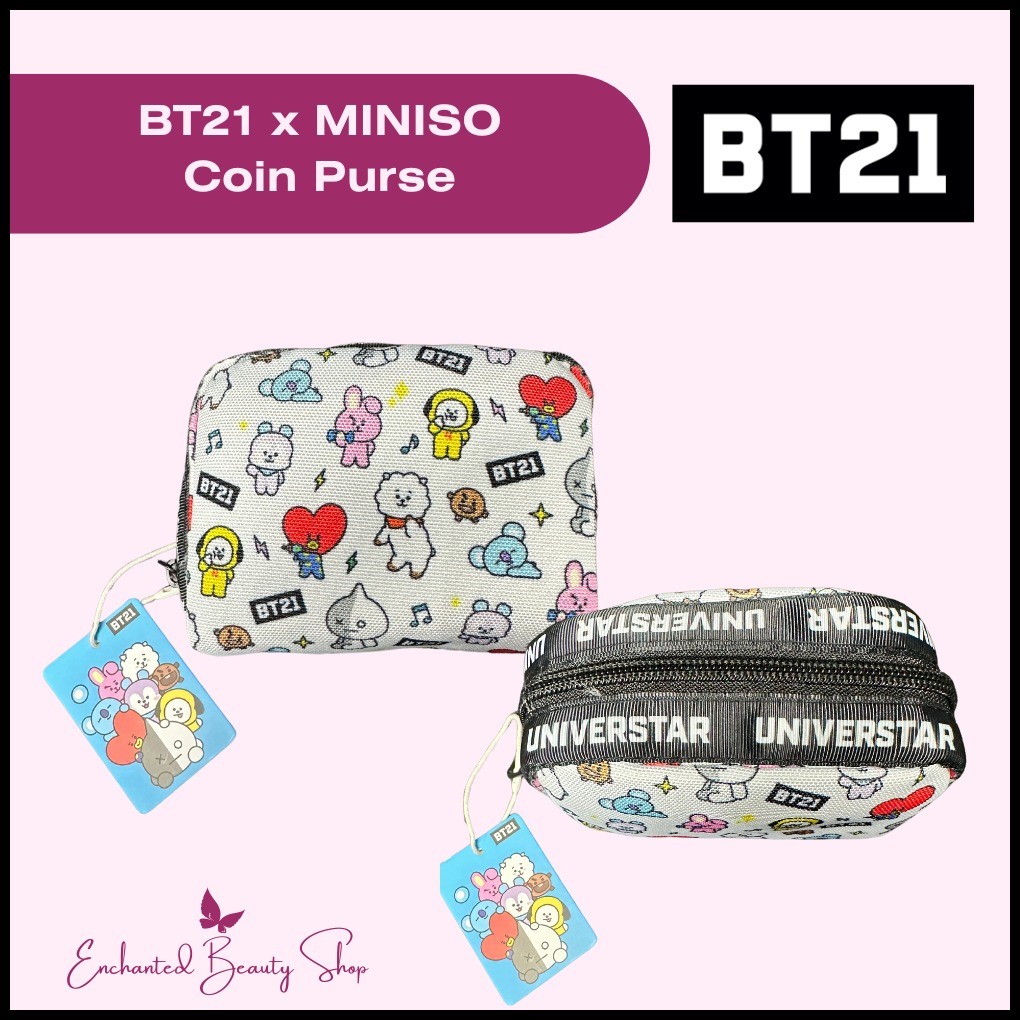 BT21 x MINISO Coin Purse All Over Print | Shopee Philippines
