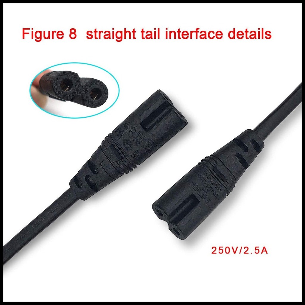 Power Cable Replacement Power Cord AC Cable PS4 Power Cable PS5 Power ...