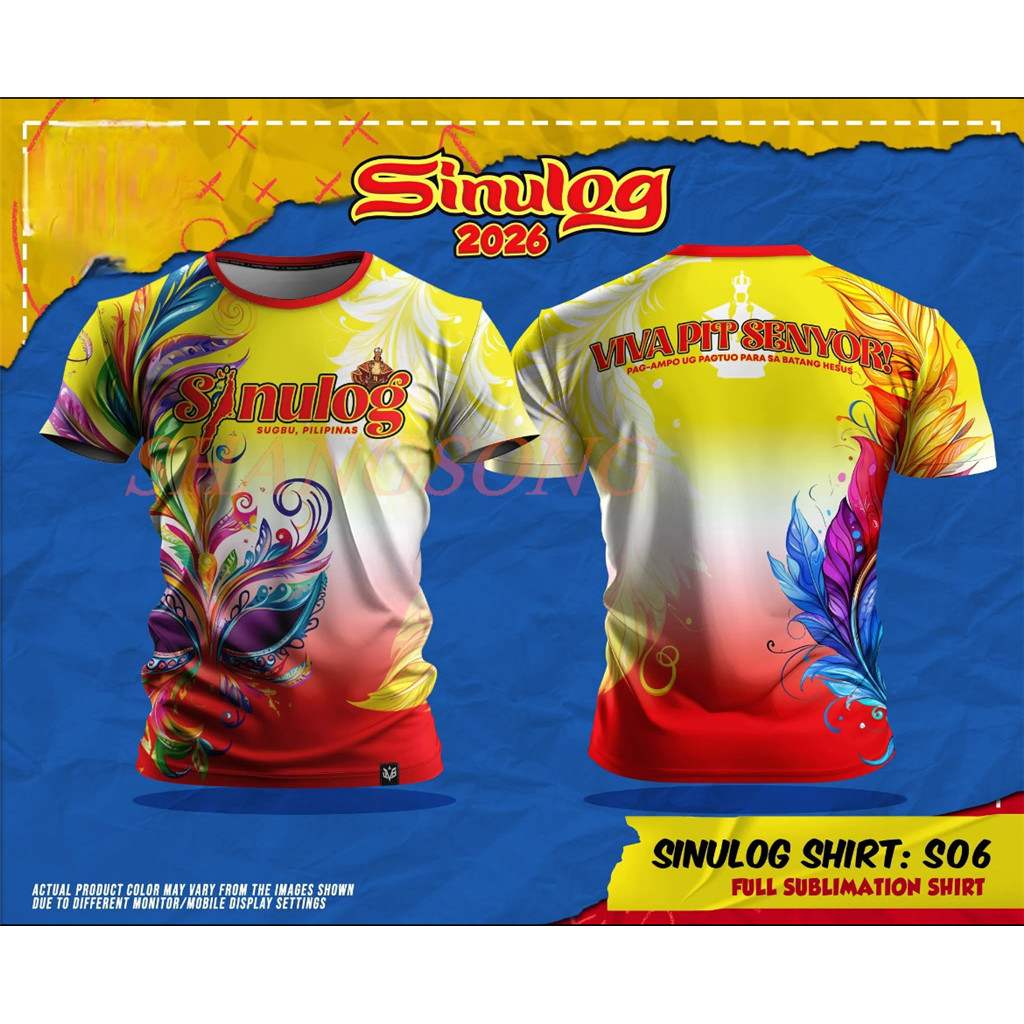 [Custom Name]SINULOG 2026 SHIRT FULL SUBLIMATION T-SHIRT Filipino ...