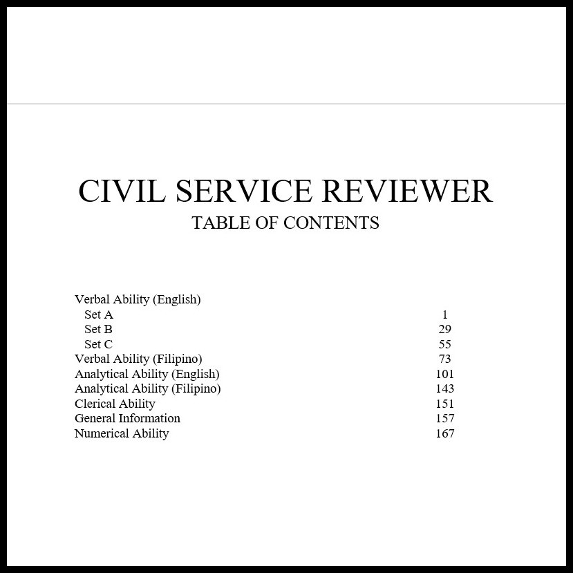 Civil Service Exam Reviewer (For 2024-2025 Exams) | Shopee Philippines